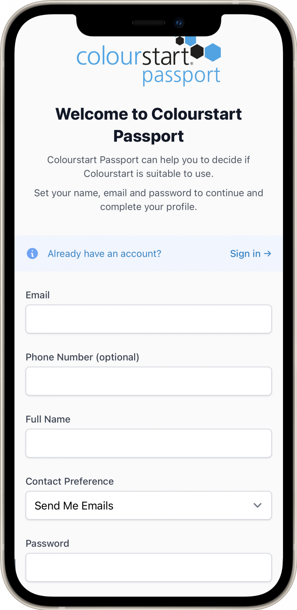 Colourstart Passport – Colourstart